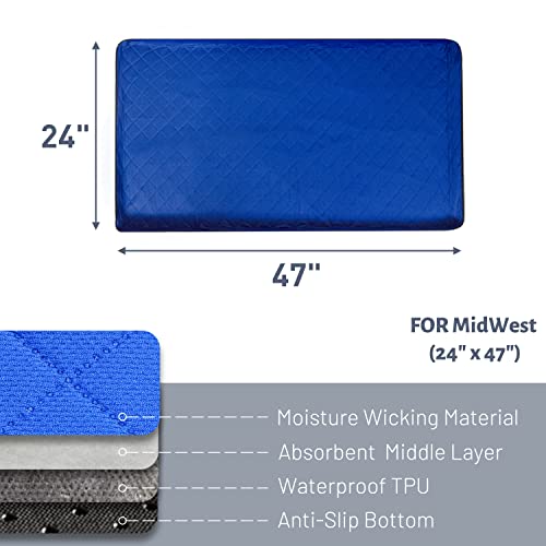 Tierecare Guinea Pig Cage Liners Bedding Cover Corners Washable Reusable Pee Pad Absorbent with Leakproof Bottom for Guinea Pig Rabbits Small Animals