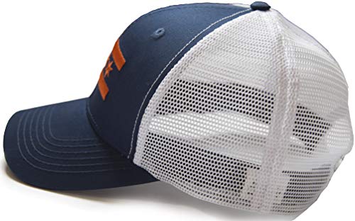 International Tie Orange Chicago Flag Hat for Men and Women – Adjustable One Size Trucker Cap, Baseball, Snapback, Hat Mesh Back with an Embroidered Patch