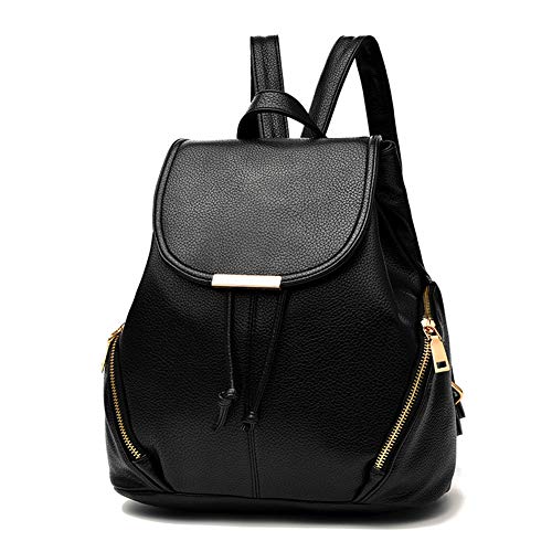 KARRESLY Women's Mini Backpack Purse PU Leather Rucksack Purse Ladies Casual Shoulder Bag for Women(Black1)