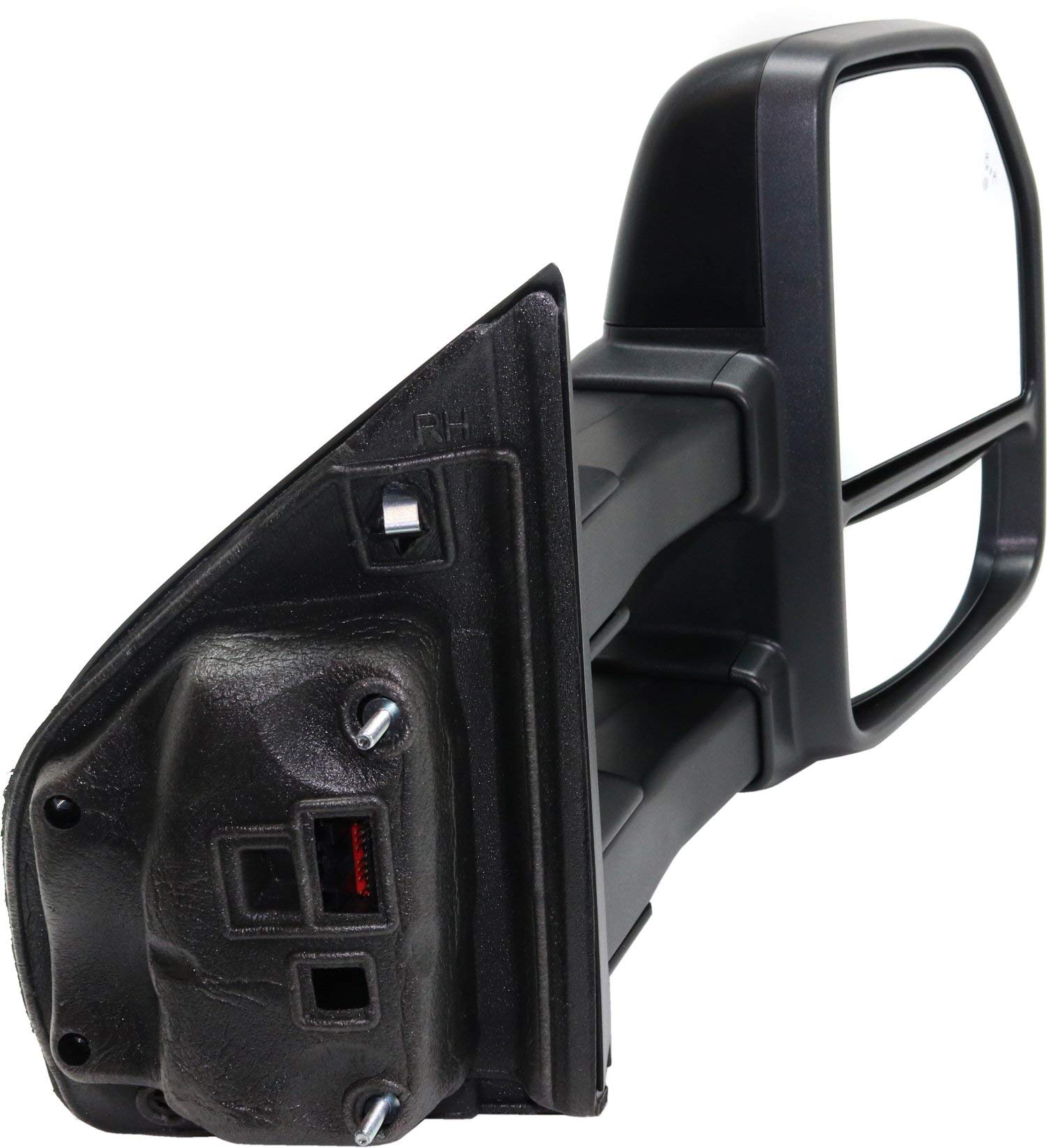 Kool Vue Power Heated Towing Mirrors for Ford F-150 2015-2018 Power Fold With Signal Light, Blind Spot Light, Memory & Puddle Lamp; Without Auto-Dimming Textured Pair