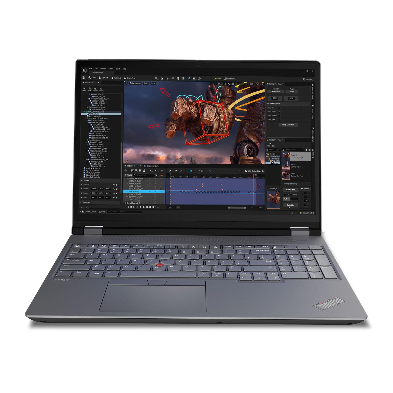 Lenovo ThinkPad P16 Gen 2 Intel Core i9-13980HX, 24C, 16" WQUXGA (3840 x 2400) IPS, 800 nits, 64GB RAM, 1TB SSD, NVIDIA RTX 3500 Ada, Backlit KYB, Fingerprint Reader, Windows Pro
