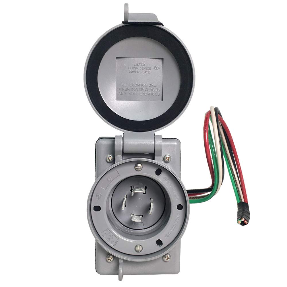 Iron Box L14-30P Generator Inlet Box, 30A, 125/250V, Rated for 7500W Generators IBX-PB30