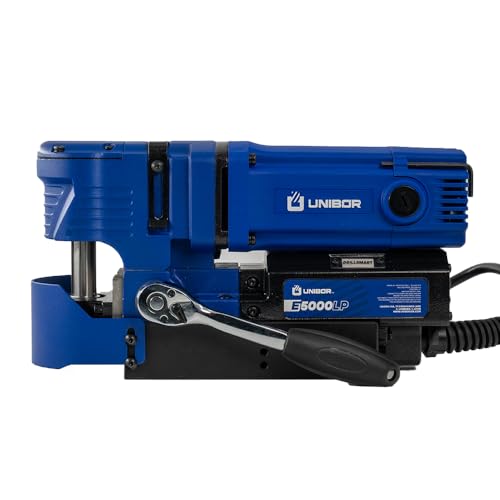 Unibor Low Profile Magnetic Drill Press - E5000LP ELITE Range 2" Cutter Capacity, Low Profile Mag Drilling Machine, Smart Control | LiftShield, LED Work Light, Variable Speed Lightweight 1200W Power