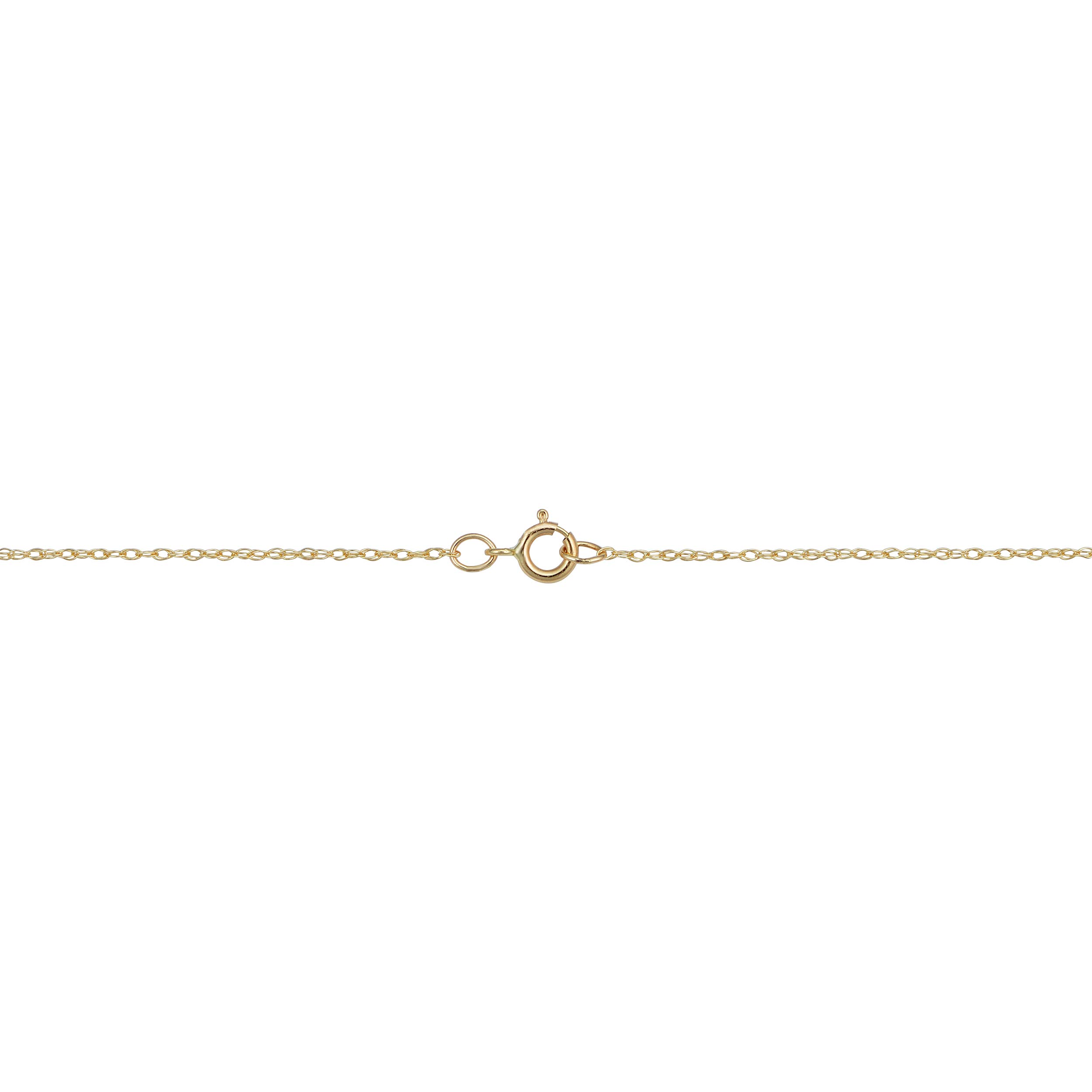 Kooljewelry 14k Yellow Gold Puffed Heart Pendant Rope Chain Necklace (16 inch)