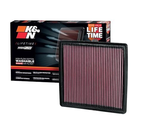 K&N Engine Air Filter: Increase Power & Towing, Washable Replacement Air Filter: Compatible 2007-2021 Ford/Lincoln Truck/SUV (F150, Raptor, Expedition, Navigator, F250, F350, F450, F550, F650) 33-2385