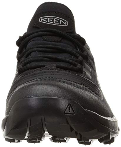 KEEN mens Tempo Flex Low Height Lightweight Waterproof Hiking Shoe, Black/Black/Black, 10.5 US