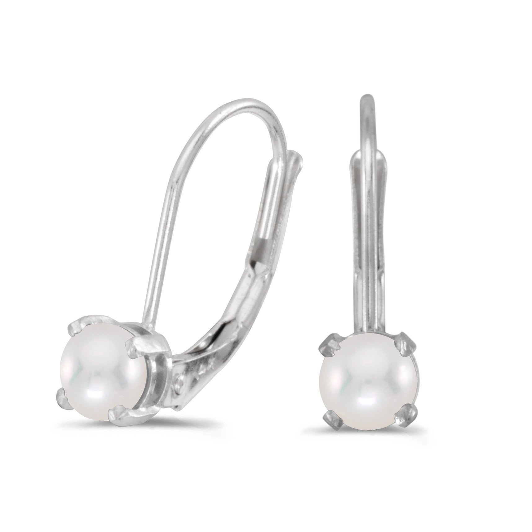 Jewels By Lux 14k Yellow Gold Freshwater Cultured Pearl Lever-back Earrings