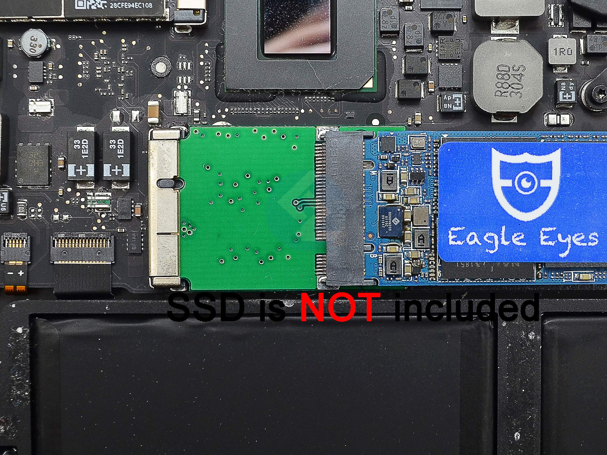 L2 - B+M Key M.2 NGFF SSD Adapter Card Upgraded Kit for Apple MacBook Air 11" A1465 13" A1466 2012