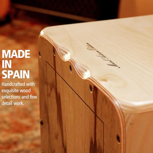 Meinl Percussion Artisan Edition Cajon with Internal Strings for Snare Effect and Forward Facing Ports, Limba/Baltic Birch β Made in Spain β Cantina Line, 2-Year Warranty (AECLLI)