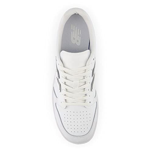 New Balance Unisex-Adult BB480 V1 Sneaker, White/White/White, 8.5