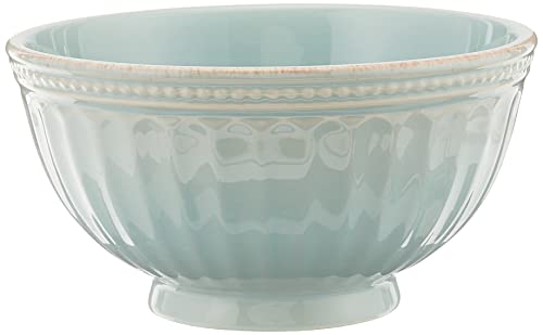 Lenox 870009 French Perle Groove 12-Piece Plate & Bowl Set Blue