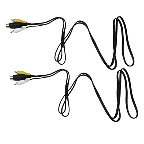 Outspot 2pcs New Replacement RCA AV Cable for Sega Genesis & Sega Master System