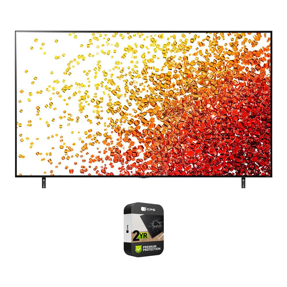 LG 65NANO90UPA 65 Inch 4K Nanocell TV Bundle with Premium 2 YR CPS Enhanced Protection Pack