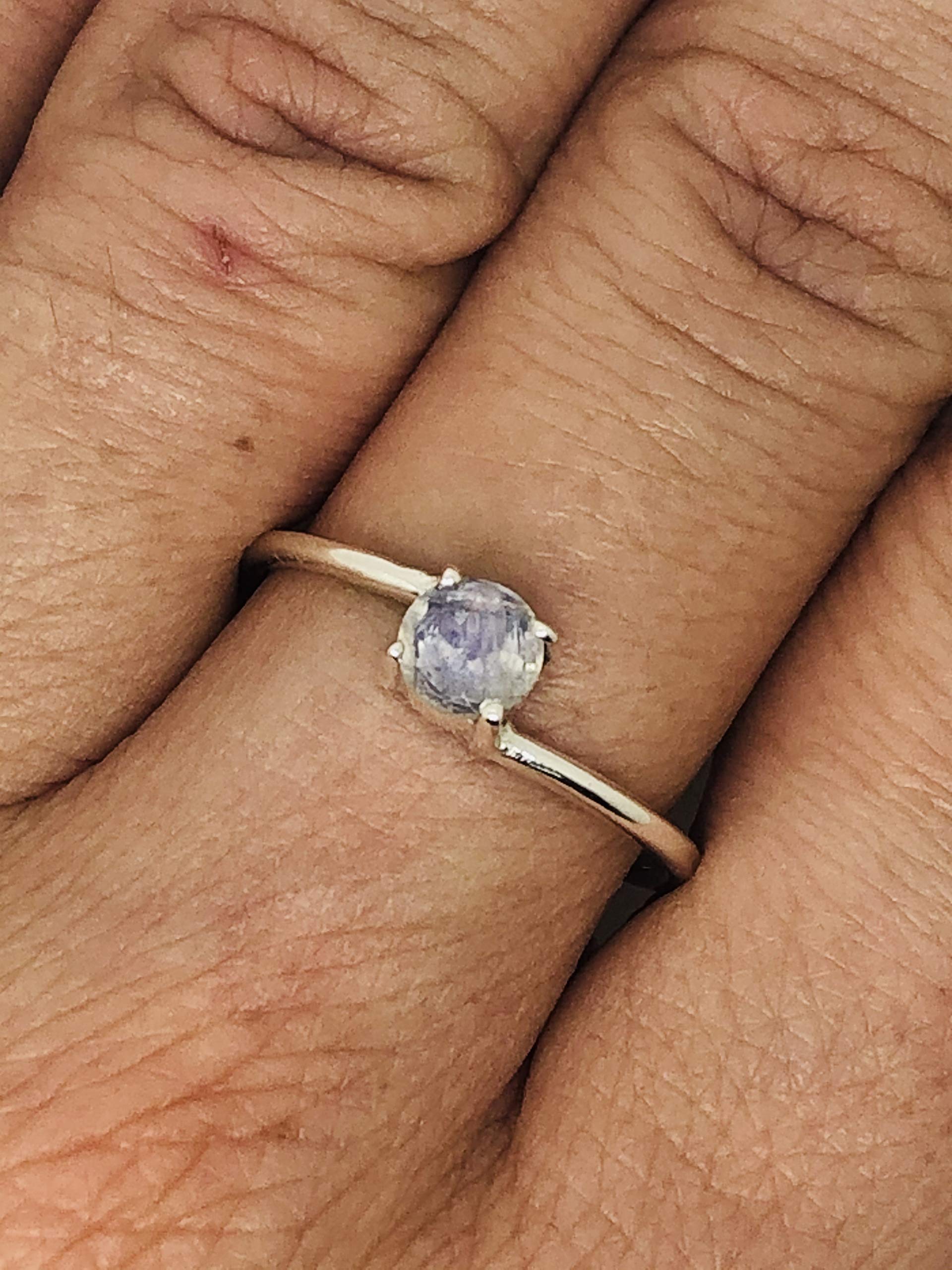 Koral Jewelry Cut Moonstone Square Delicate Ring 925 Sterling Silver Vintage Boho Chic (7)