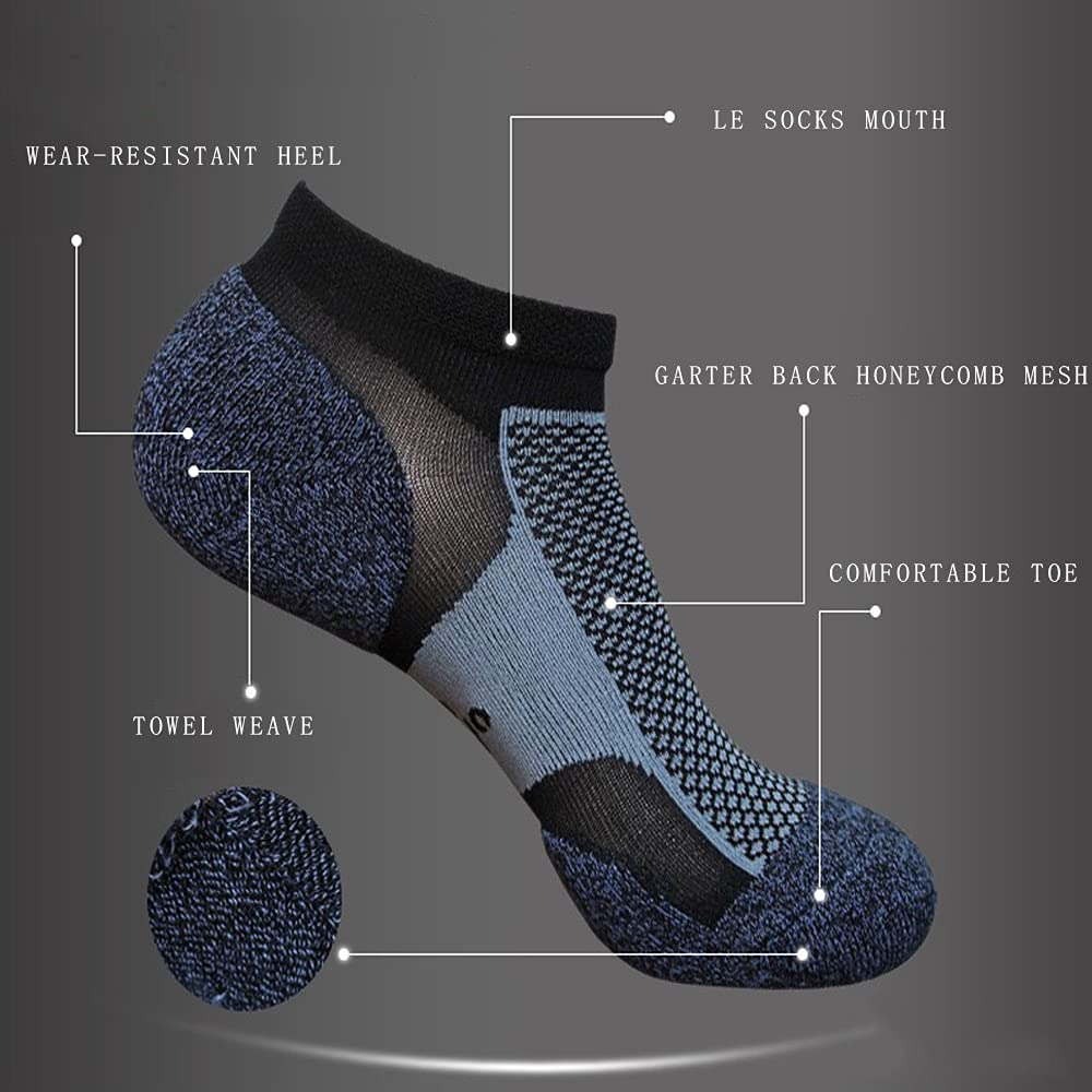 Men's Socks Mesh Ventilating Comfort Low Top Sports Socks (6 and 10 Pairs)