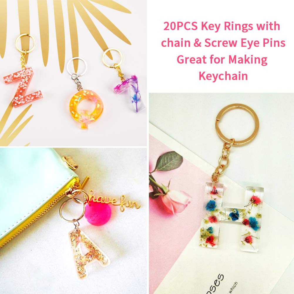 JOYYPOP Letter Resin Molds Backward Alphabet Silicone Mold for Making Resin Keychains, Pendant Jewelry, Epoxy Resin Crafts
