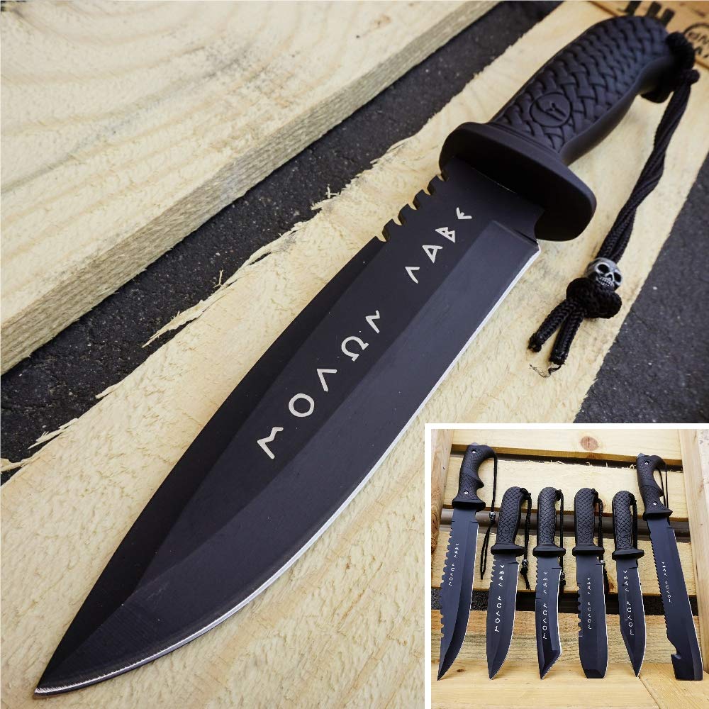 KCCEDGE BEST CUTLERY SOURCE Tactical Knife Survival Knife Hunting Knife Fixed Blade Knife Razor Sharp Edge Camping Accessories Camping Gear Survival Kit Survival Gear Tactical Gear 52408 (Model 6)