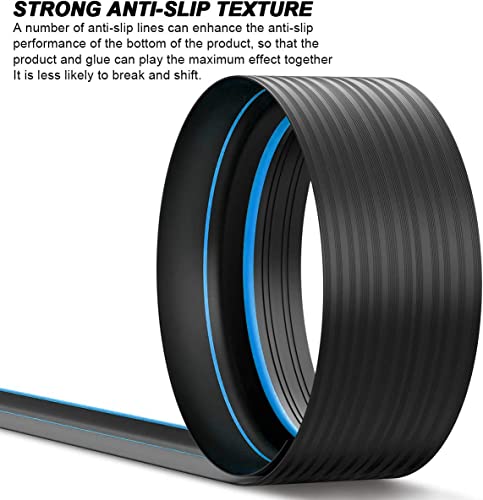 Jin&Bao Universal Garage Door Threshold Seal Strip 20FT Kit, Bottom Waterproof Rubber Weather Stripping Replacement(Blue)