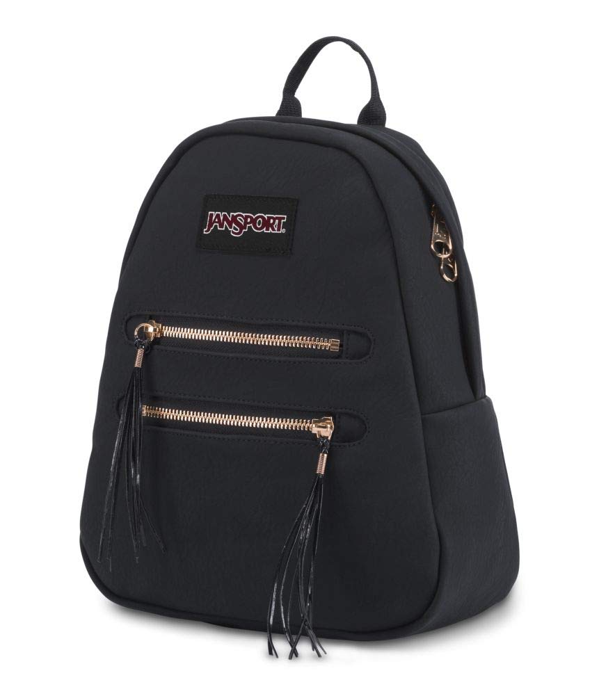 JanSport Half Pint 2 FX Mini Waistpack - Black/Rose Gold Tassel
