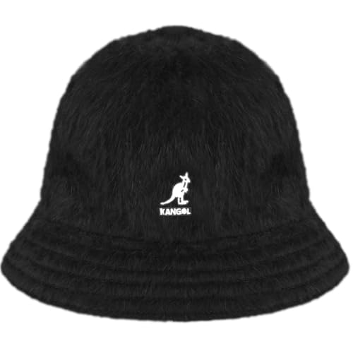 Kangol Furgora Hat, Casual Fuzzy Bucket Hat, Stylish Bucket Hat, Large, Black