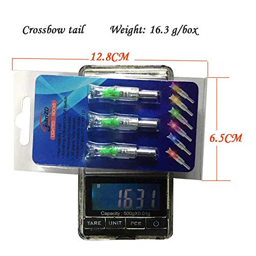 JIANZD Led Nocks 7.62mm Automatic Light Nocks Replaceable Arrow Nocks for Hunting Shooting-3 Pcs(.30")