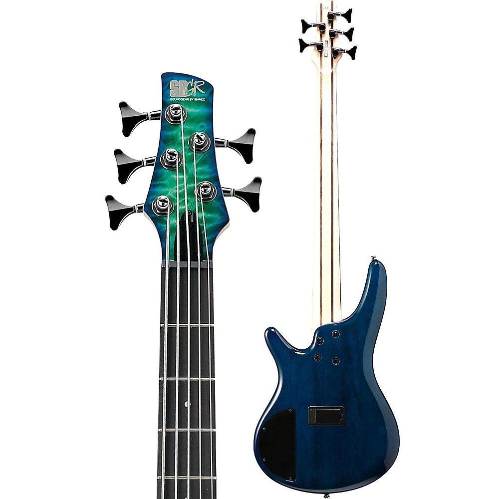 Ibanez SR405EQM Quilted Maple 5-String Electric Bass Guitar Level 2 Surreal Blue Burst Gloss 190839160010
