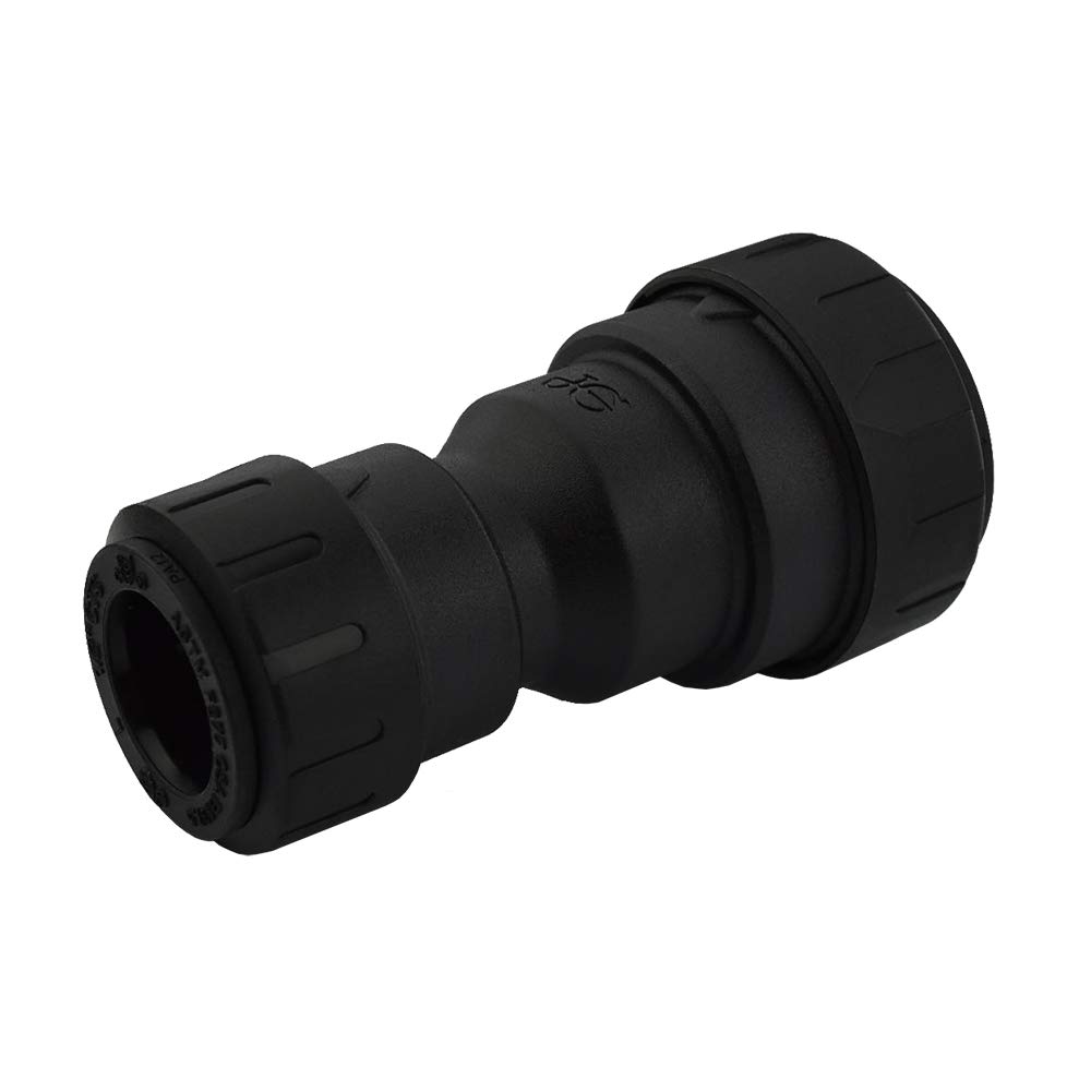 JG ProLock PSEI202820E ProLock 3/4" X 1/2" CTS Push-to-Connect Reducing Coupler (Pack of 5), Black, 5 Piece