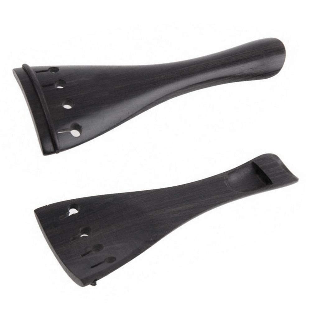 Jiayouy 15Pcs 4/4-3/4 Size Violin Fiddle Accessories Kit with 4 Tuning Pegs Tailpiece Tail Gut 4 Fine Tuners Endpin Sound Post Bridge Chin Rest Replacement Parts Ebony Wooden