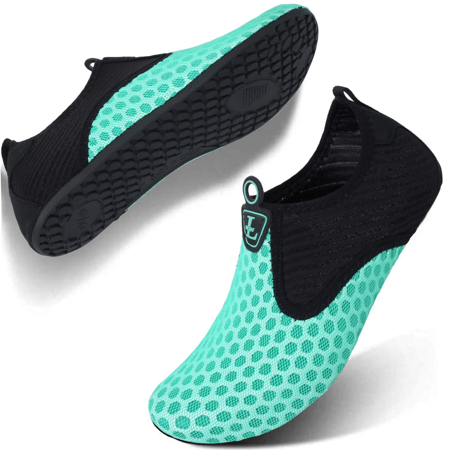 L-RUN Womens Water Sports Shoes Outdoor Dot_Blue L(W:8.5-9.5,M:7-7.5)=EU39-40