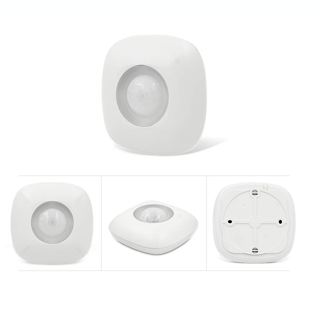KAIPULE Ceiling-Mounted Z-Wave Plus PIR Motion Sensor,Compatible with Fibaro,HomeSeer and Vera - Easy to install - White