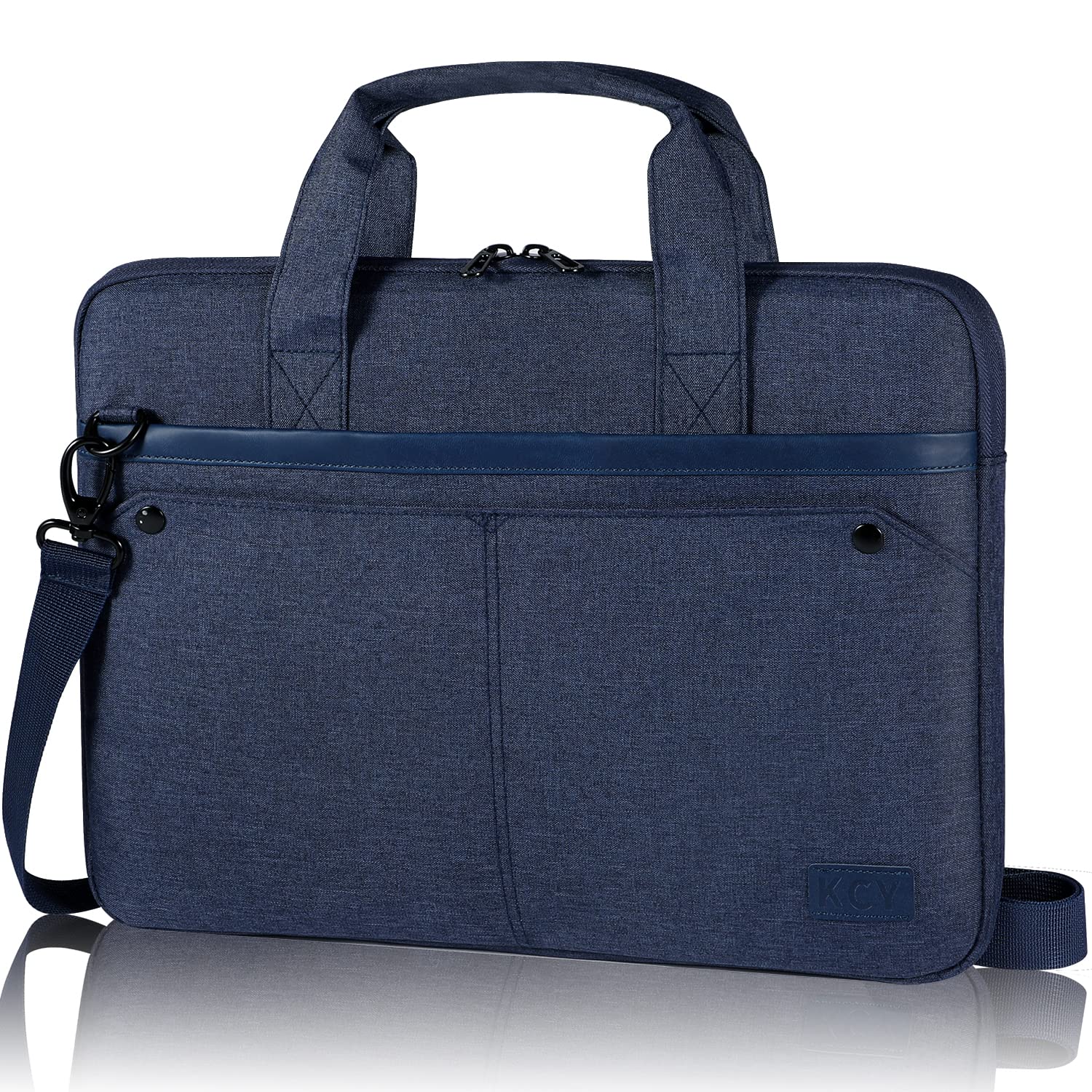 KCY Laptop Bag Case 13 13.3 14 Inch with Shoulder Starp, Waterproof Slim Computer Sleeve Compatible with MacBook Air 13 M1/M2, MacBook Pro 13/14, 13.5β Surface Laptop 5/4, Chromebook 14, Purple