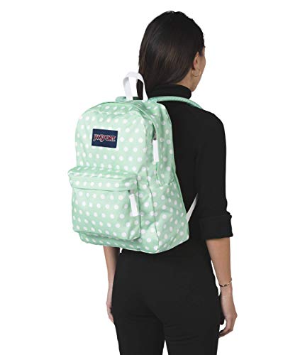 JanSport SuperBreak Backpack - Lightweight Pack, Cascade Polka Dot