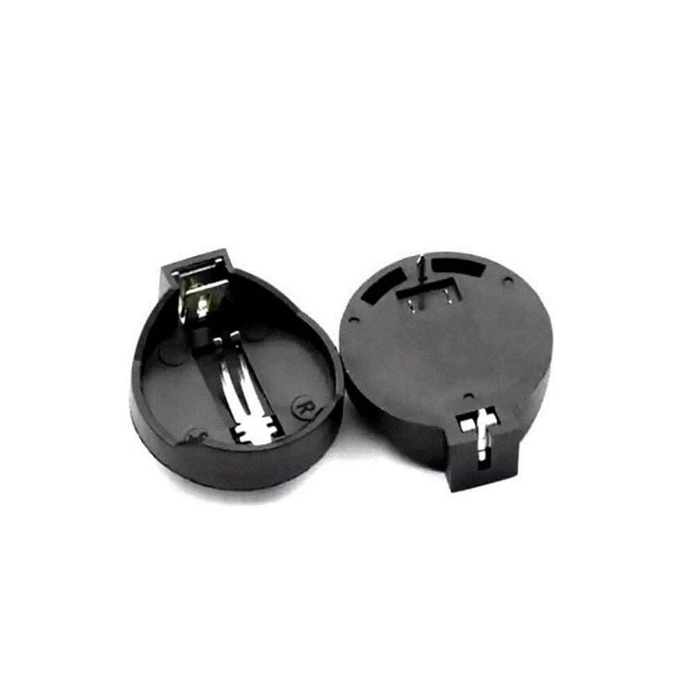 QYAJS 5PCS BS-2-1 3V CR2032 CR2025 CR2016 Coin Cell Battery Holder Socket Holder Case Black