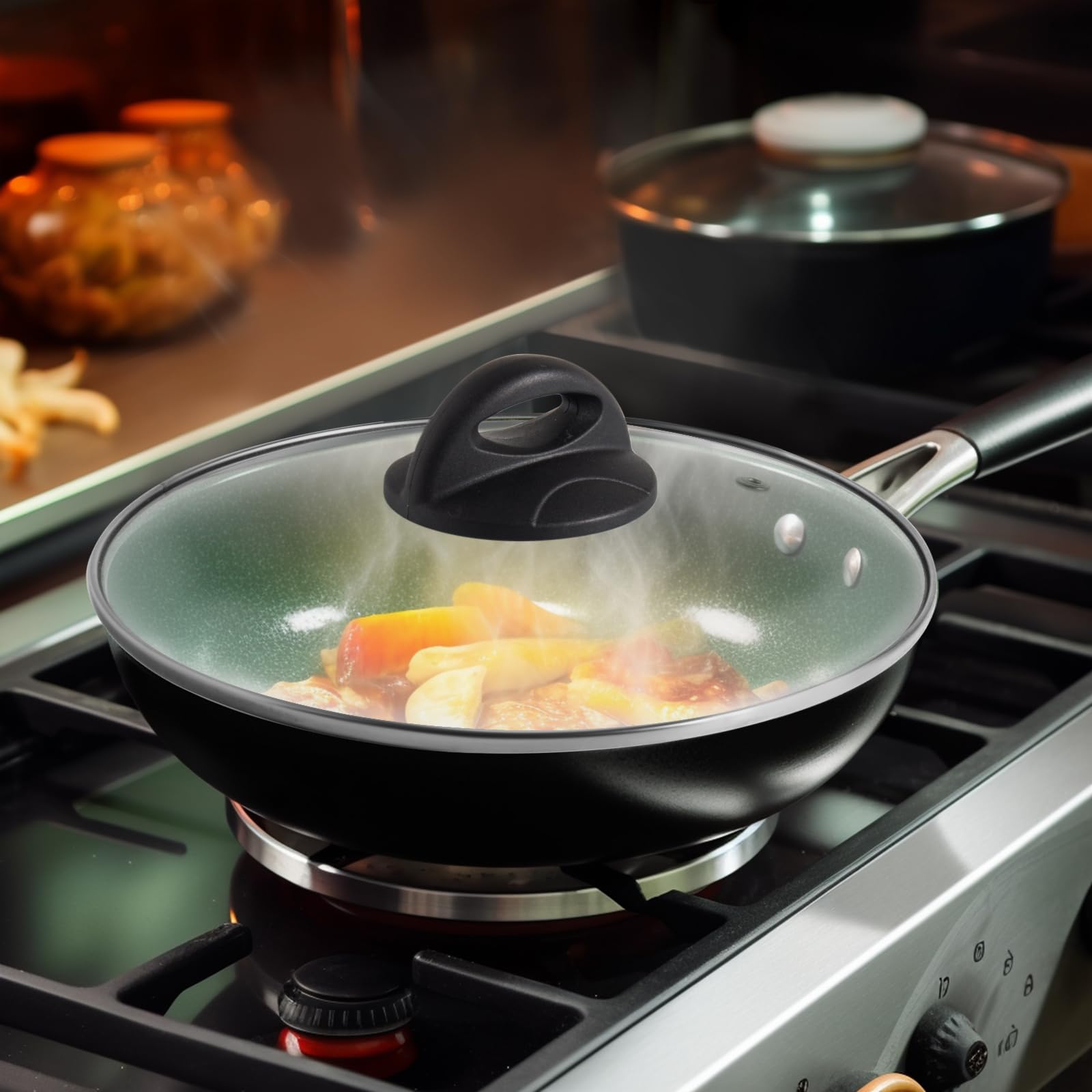 Universal Pot Lid Handle, Easy Grip Replacement Knob - Compatible with Glass, Steel, and Crockpot Lids - Heat Resistant, Accessories for Kitchen Cookware, Casseroles, and Saucepans