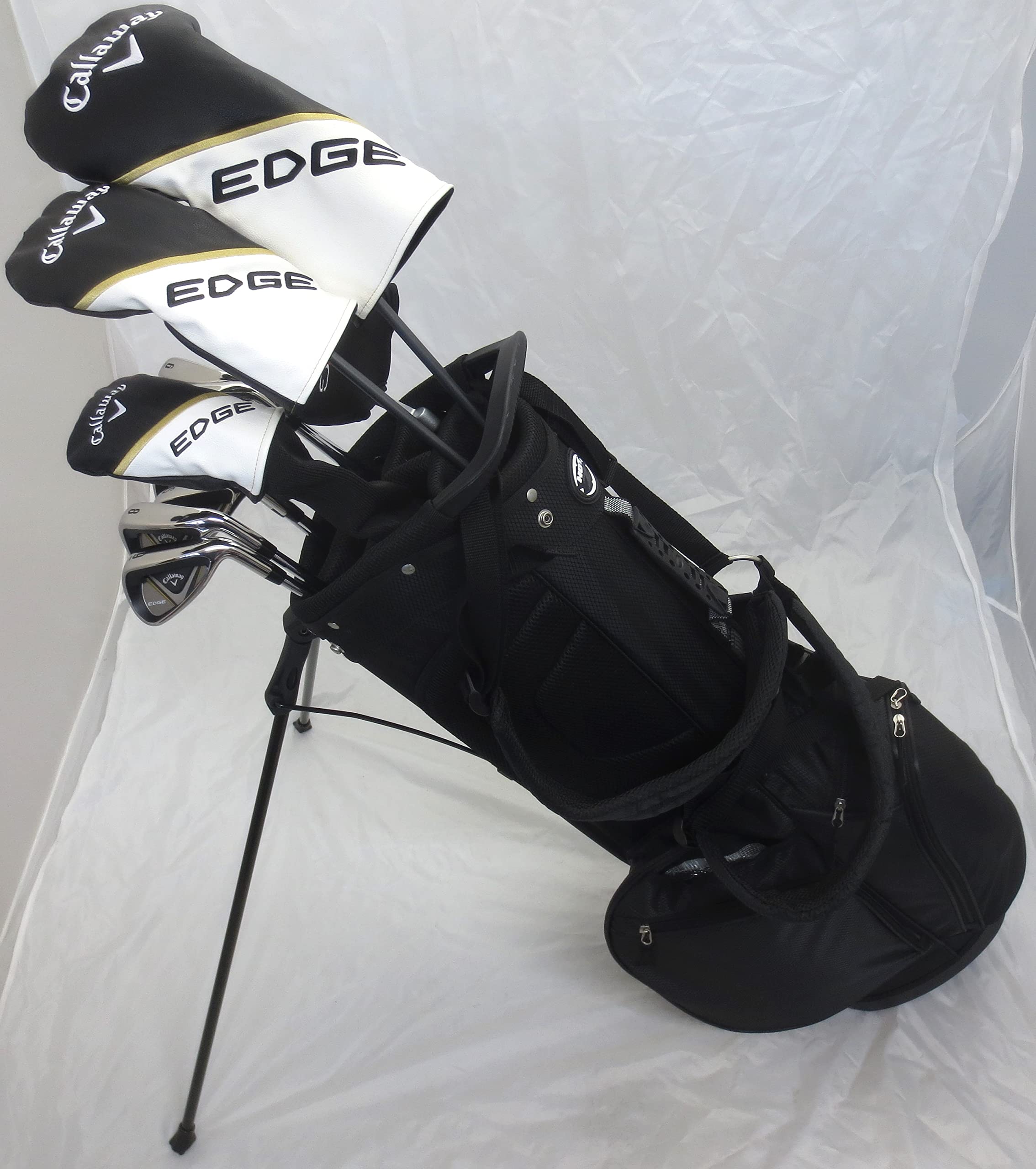 Mens Callaway Complete Golf Set Driver, Fairway Wood, Hybrid, Irons, Putter Clubs Stand Bag Stiff