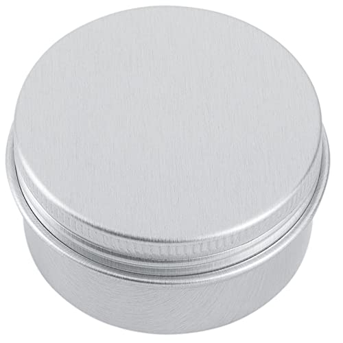 Tosnail 60 Pieces 1 oz Containers with Lids, Lip Balm Containers, Tin Cans with Lids Small Candle Jar Metal Tin Containers Salve Tins