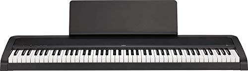 Korg B2 88-Key Digital Piano, Black Bundle with Bench, Stand and H&A Studio Headphones