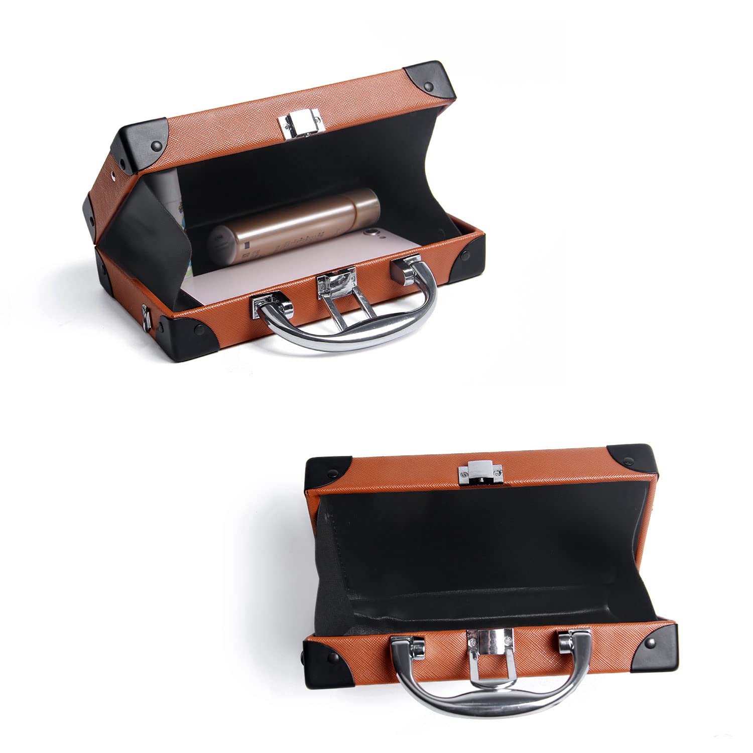 KUANG! Women Retro Radio Shaped Clutch Hundred Dollar Bill Box Shoulder Bag Elegant Evening Crossbody Handbag