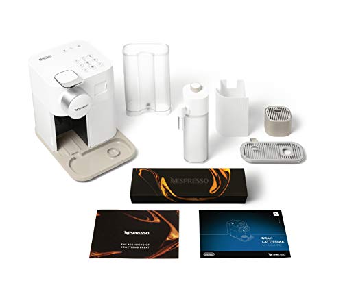 Nespresso Gran Lattissima Original Espresso Machine with Milk Frother by De'Longhi, Fresh White