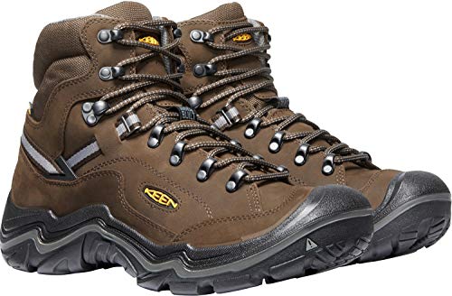 KEEN Men's Durand 2 Mid Height Waterproof Hiking Boots, Cascade Brown/Gargoyle, 12 Wide