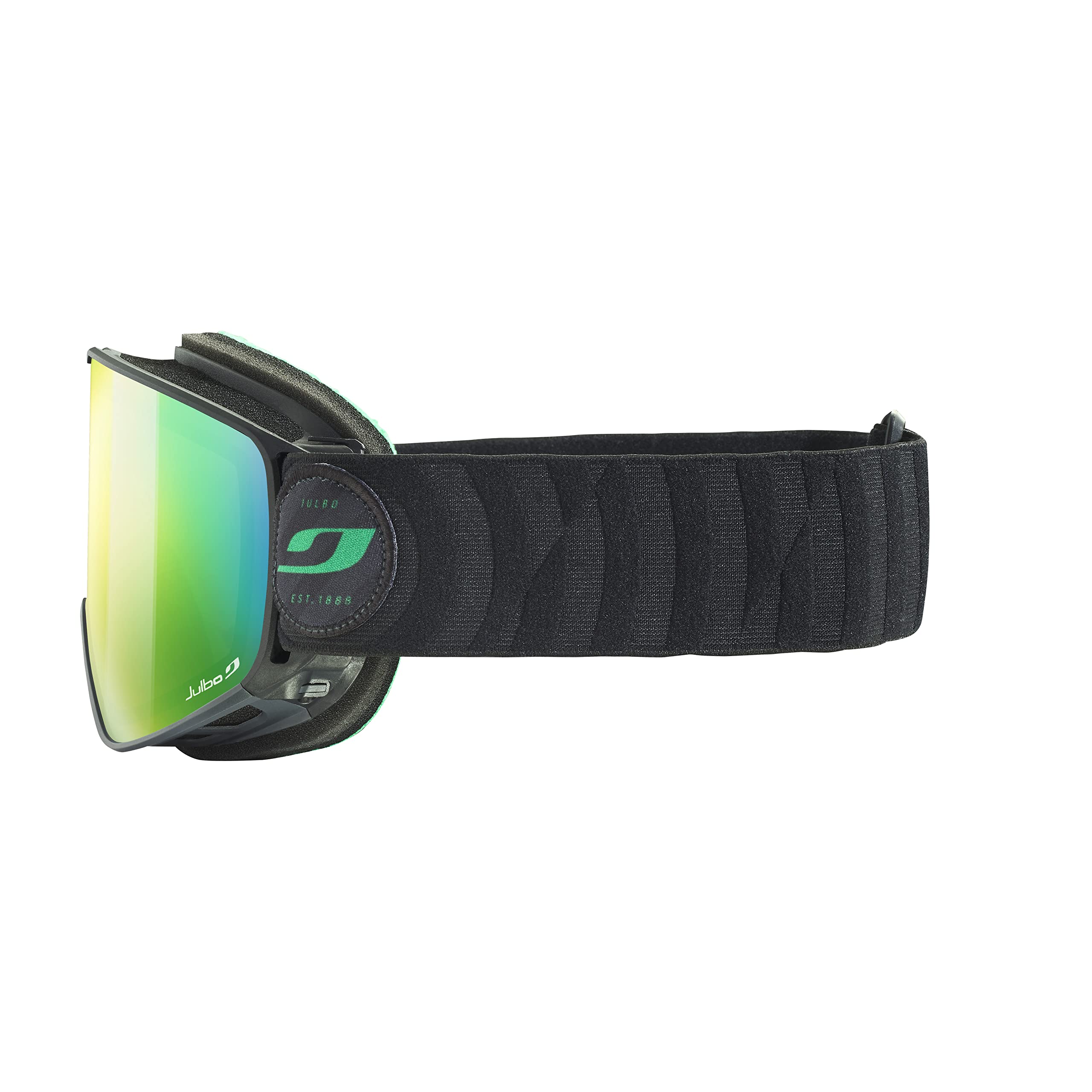 Julbo Cyrius Snow Goggles, Black Frame - REACTIV 1-3 High Contrast Red Lens w/Blue Mirror