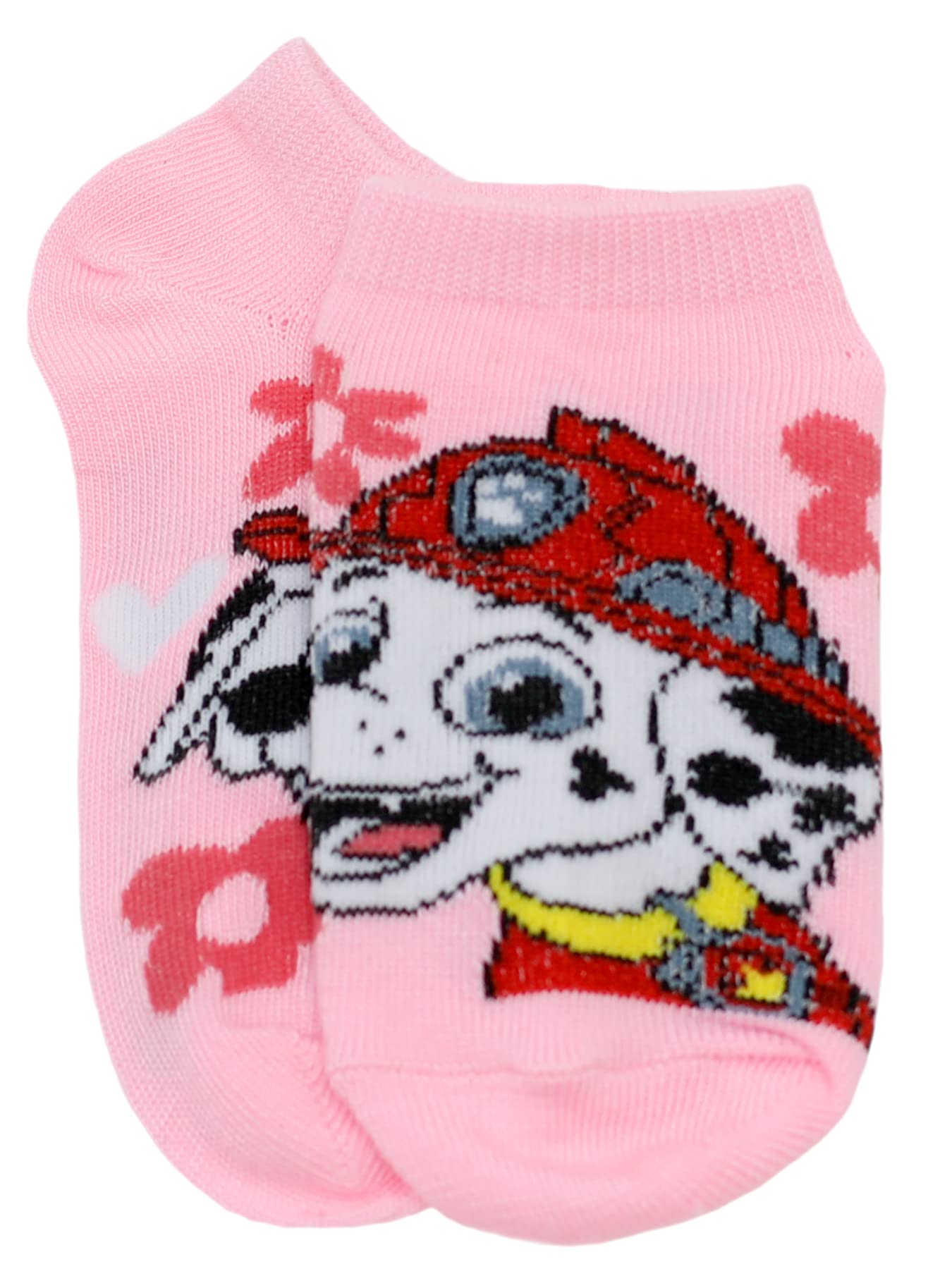 Nickelodeon Girl's 5 Pack Paw Patrol No Show Socks, Sky Blue, Small