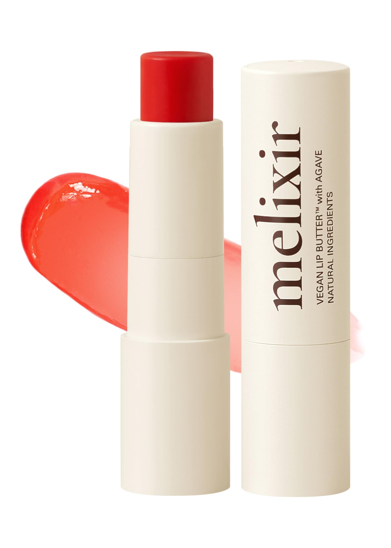 Melixir Vegan Lip Butter #08 Havana(Tinted) (+11 more colors) 0.13oz, Bee Free, Petrolatum Free, Deep Nourishing Plant-Based Vegan Chapstick, Vegan Lip Balm for Dry, Cracked and Chapped Lips