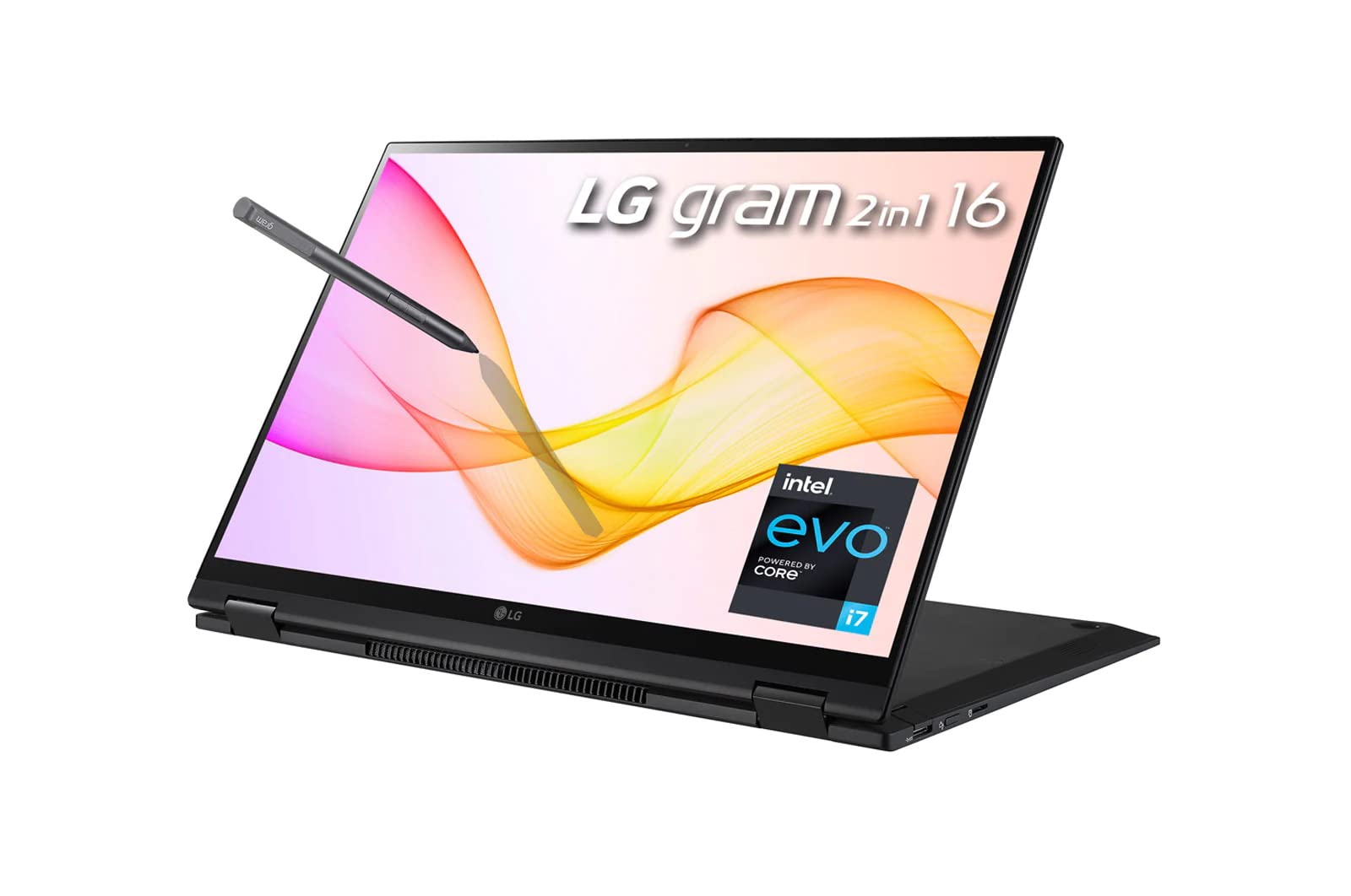 LG Gram 16 2-in-1 Laptop, Intel 4-Core i7-1165G7, 16" WQXGA IPS Touchscreen, Intel Iris Xe Graphics, 16GB LPDDR4 1TB SSD, Backlit Keyboard, Fingerprint, Thunderbolt 4, Wi-Fi 6, Win10 Pro