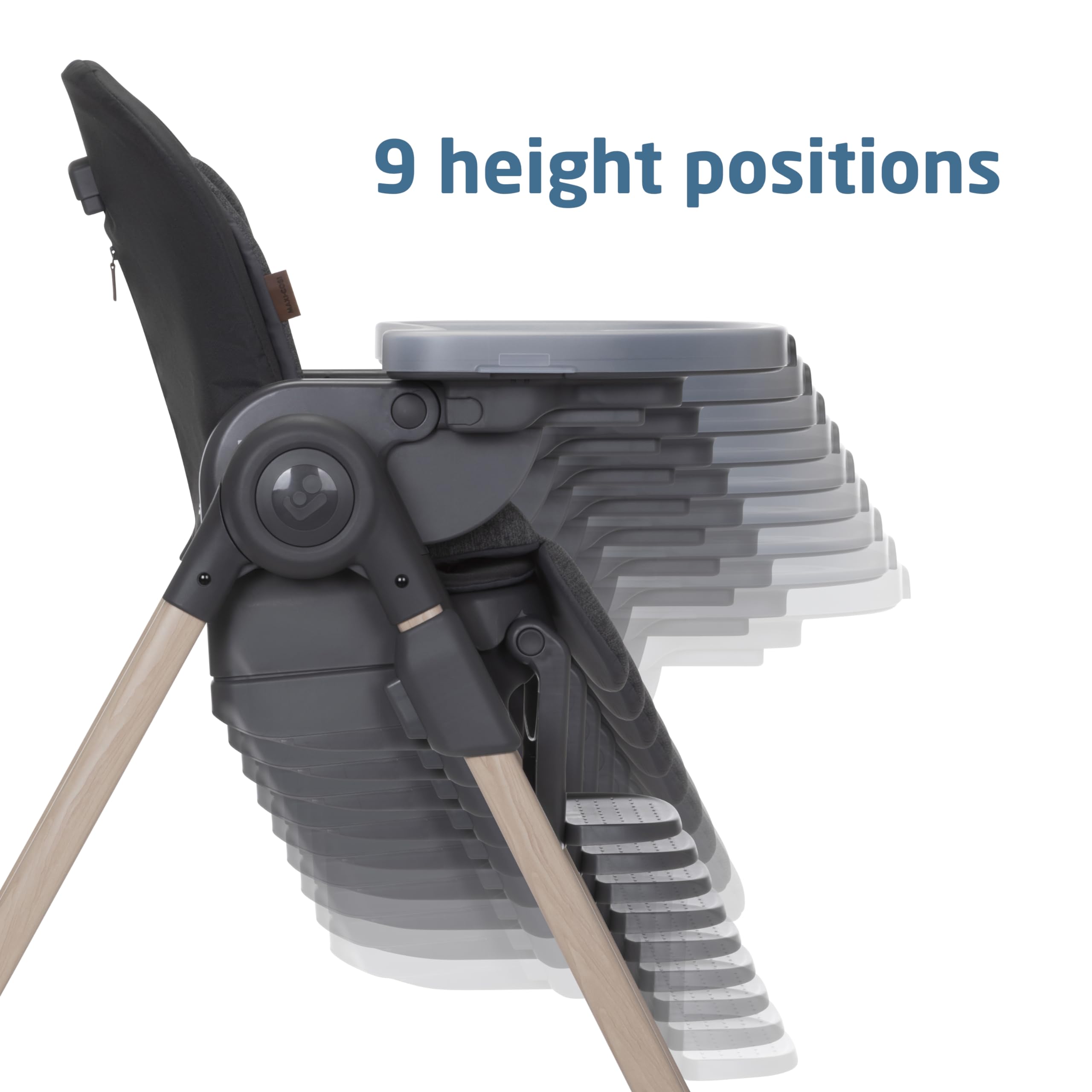 Maxi-Cosi 6-in-1 Minla High Chair, 6 Modes for Years of Growth, Essential Grey