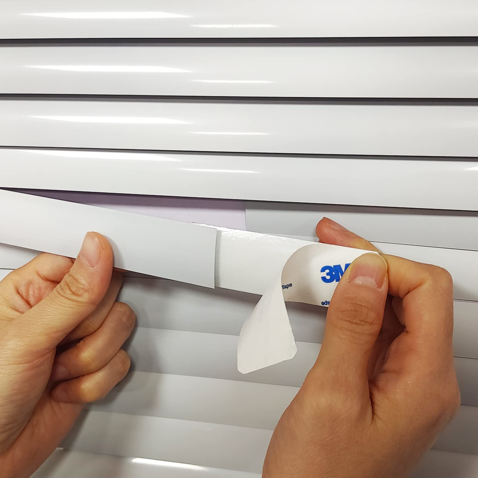 Kowibcl 6 Sets Horizontal Blinds Replacement Slats, White Horizontal Blind Repair Tabs, White Blind Fixers for Horizontal Blinds Replacement Slats & Parts(1" W x 3" L),White, not transparent