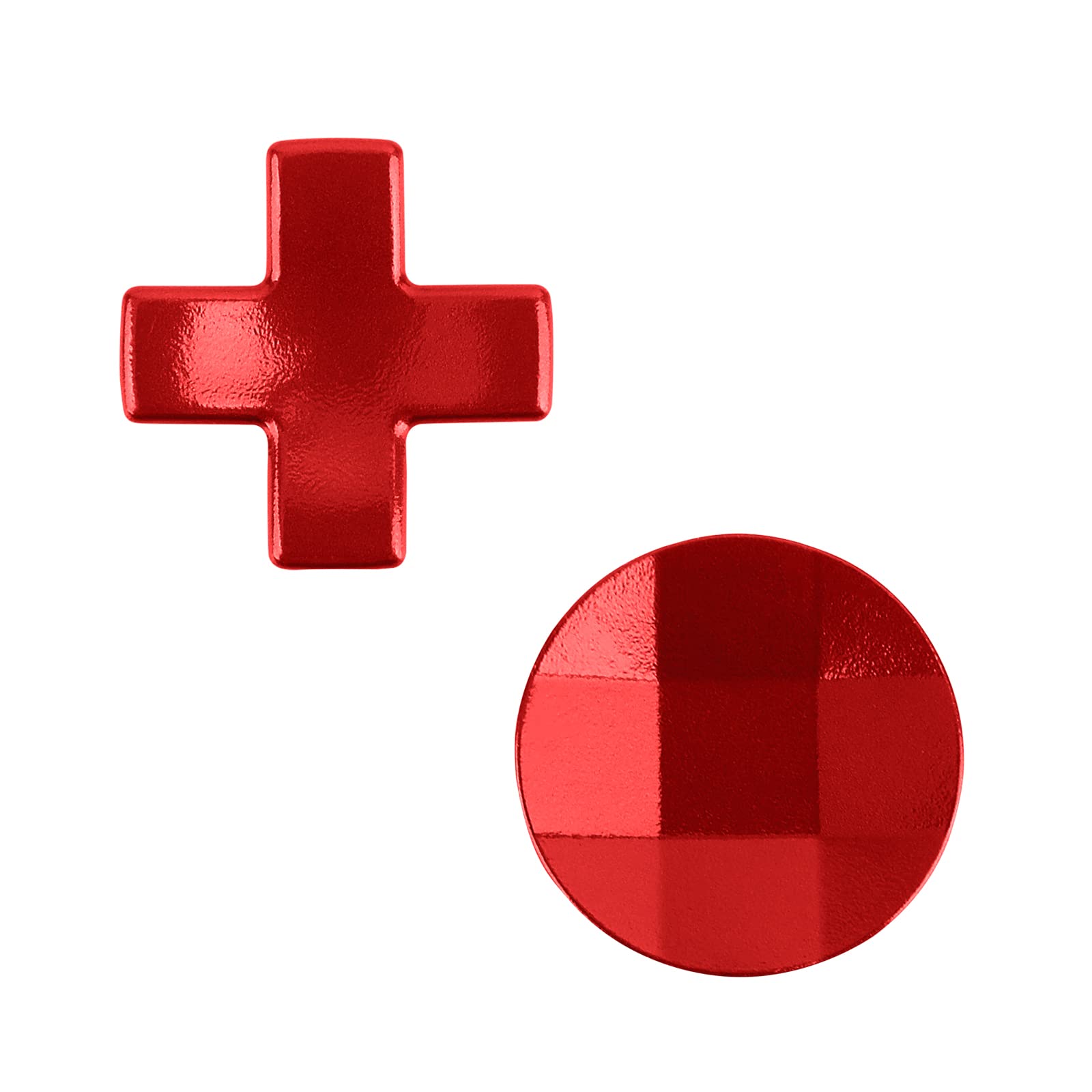 Paddles and D-Pads for Xbox Elite Controller, Metal Stainless Steel Replacement Part for Xbox One Elite Controller Series 2(Red)