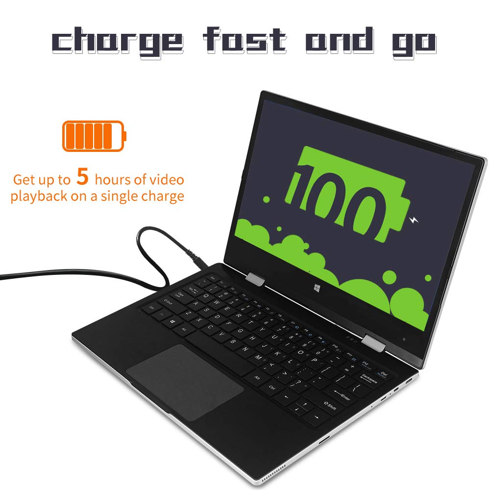 Jumper 11.6 inch Full HD Touchscreen Laptop 4GB RAM, 128GB eMMC 360 Degree Convertible Tablet PC Windows 10 Ultrabook PC Intel Celeron N4100 Quad Core Processor