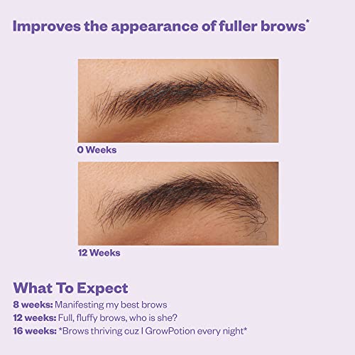 Kosas Grow Potion: Fluffy Brow and Lash Boosting Serum. Eyebrow and Eyelash Enhancing Serum