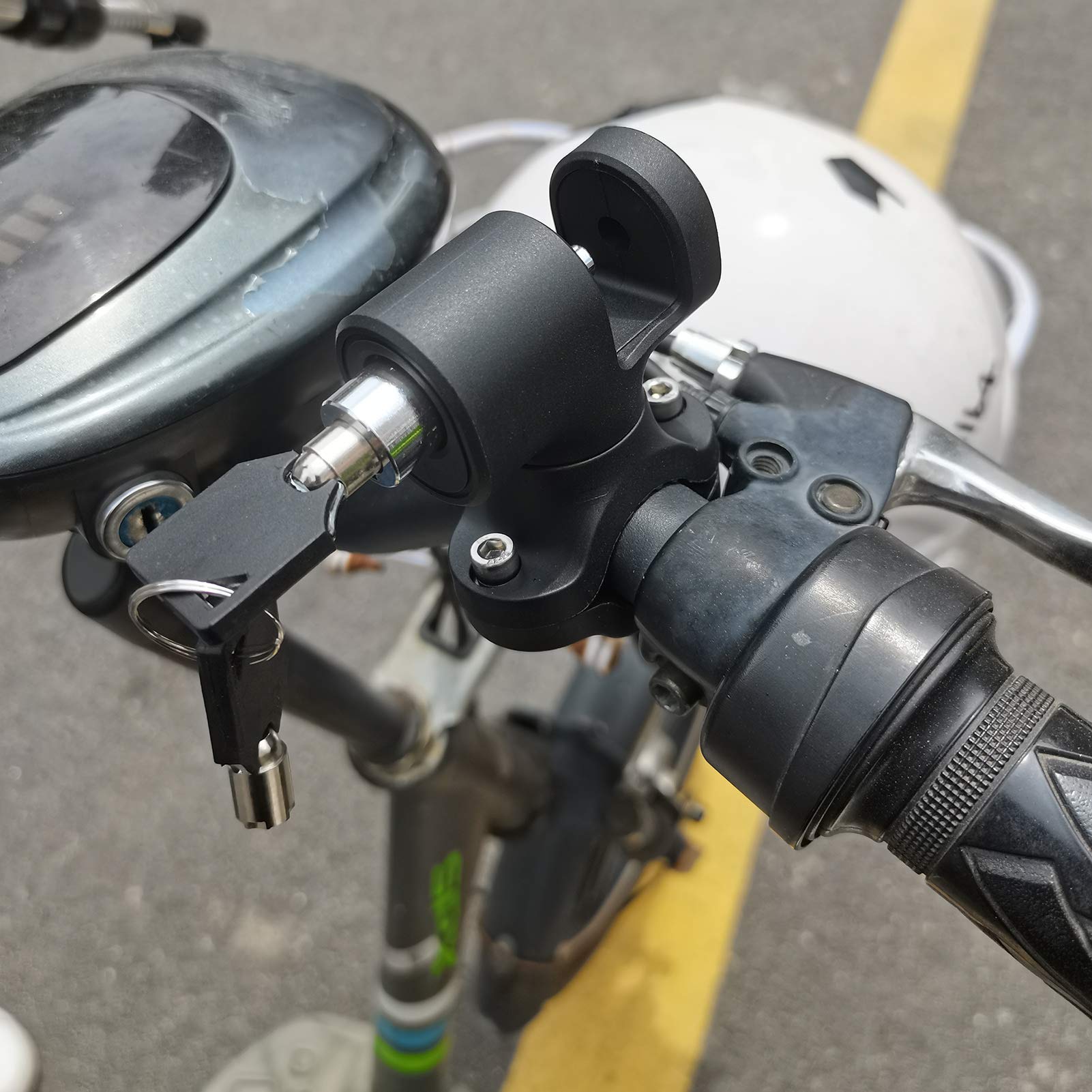 Motorcycle Helmet Lock Anti-Theft Multifunctional Bicycle Helmet Lock for Mountain Road Bikes Electromobile